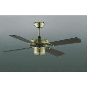 コイズミ照明 KOIZUMI シーリングファン S-シリーズ クラシカルタイプ AM 40384 E 本体 金古美色メッキ 吊り下げパイプ：15cm・幅-φ1100mm : ko13-52sa ...