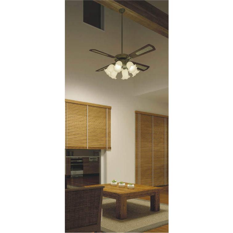 照明 おしゃれ コイズミ照明 KOIZUMI シーリングファンライト S-シリーズ クラシカルタイプ AM40384E 本体 AE40389E パイプ AA43196L 灯具 吊り下げパイ ...