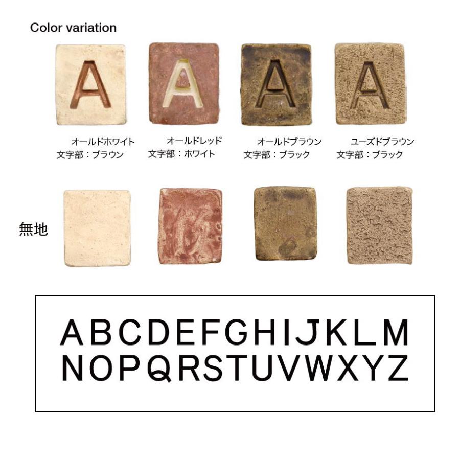 表札 オンリーワンクラブ ブリックスネーム オプション 無地（3枚組） ユーズドブラウン EG1-BN4-00 戸建て オーダー : DIY 建材市場 STYLE-JAPAN-GROUP ...