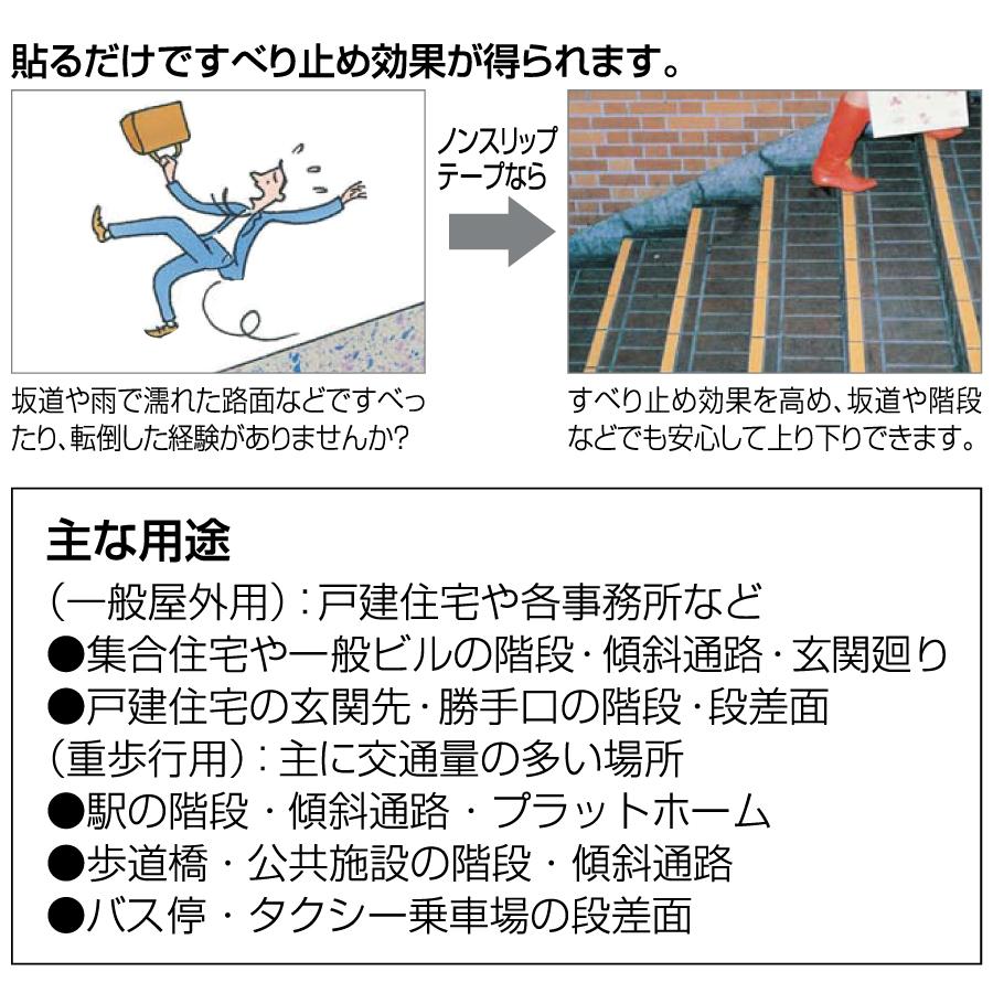 【無料★特典対象】 舗装材 四国化成 すべり止めテープ ノンスリップ テープ テープ仕様 重歩行用 サイズ：100mm幅 15mロール／ケース N : DIY 建材市場 STYLE-JAPAN ...