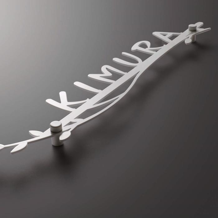 表札 三協アルミ 三協立山 機能ポール用 切り文字表札 KP-KMG-CM-4 ブラック(KC)/ホワイト(WH) ステンレス 戸建て オーダー : DIY 建材市場 STYLE-JAPAN ...