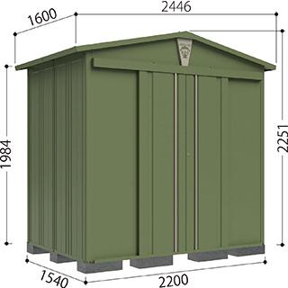 【無料★特典対象】 タクボ物置 LEISURE リジュー LSN-2215 2カラー 間口2200 奥行き1540 高さ2251 TAKUBO 田窪工業所 物置 収納 三角屋根 切妻 収納庫 ...