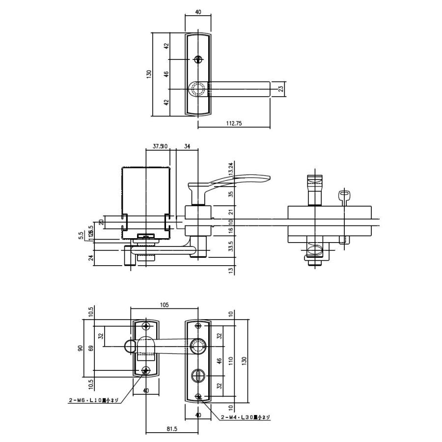 門扉 錠 取っ手 LIXIL リクシル TOEX ディズニー門扉 ZCK型錠 鍵つき 片開き用 SMAE13 取手単体 交換用 ガーデン DIY 塀 壁 囲い 境界 屋外 : to05-mtt ...
