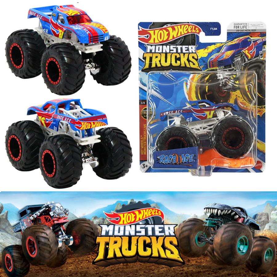 ホットウィール HOT WHEELS USAモデル MONSTER TRUCKS RACE ACEモンスタートラック1:64 NO31 :ac-hotwheels-no31:スケートボード ...
