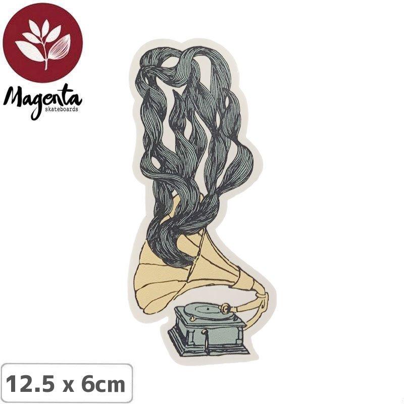 MAGENTA マゼンタ スケボー ステッカー STICKER 蓄音機 12.5 x 6cm NO35 : ac-mgt-sticker ...