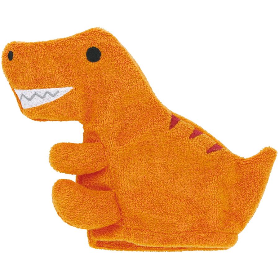 スケーター マスコット 付き タオル 30×30cm ガーゼ パイル 綿100％ ベビー 子供 可愛い skater BMT1 ティラノサウルス ディノサウルス 恐竜 ダイナソー ...