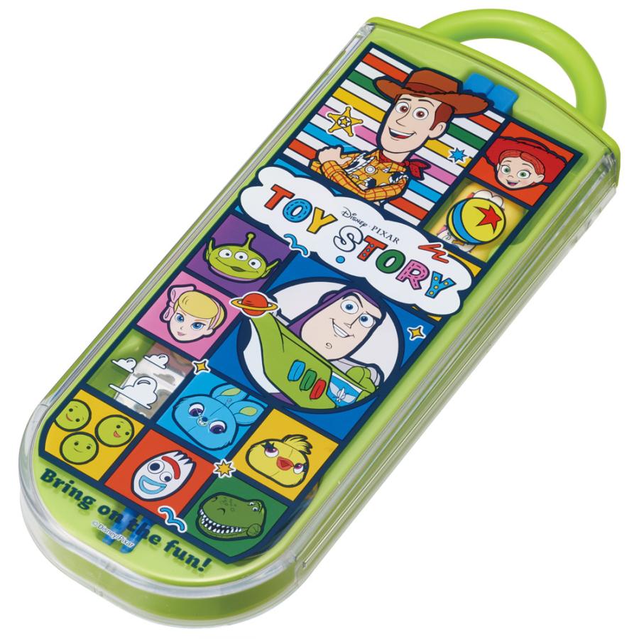 Disney スプーン フォーク セット 子供 ケース 日本製 カトラリーセット プラスチック skater スケーター TACC2AG トイストーリー 25年 トイ・ストーリー 男子 女子 ...