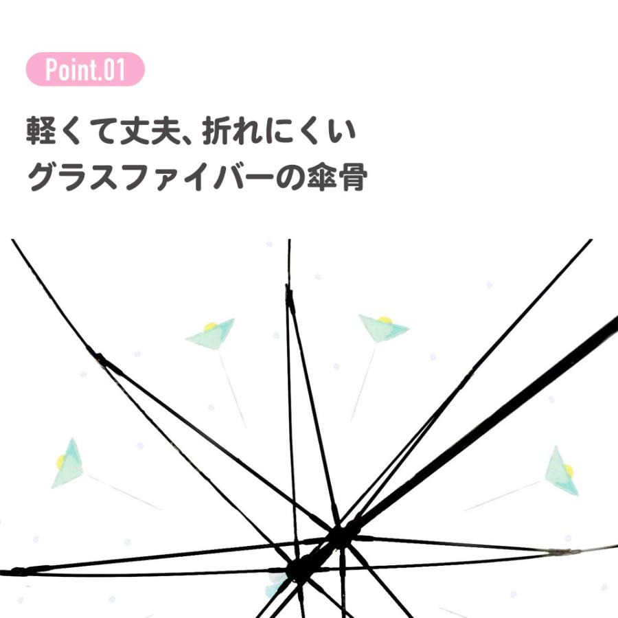ビニール 傘 60cm 長傘 透明 ディズニー UBV1N スケーター かさ キッズ 子供 大人 梅雨 雨の日 お出かけ ビニル傘 透明傘 キャラクター :select0940:スケーター ...