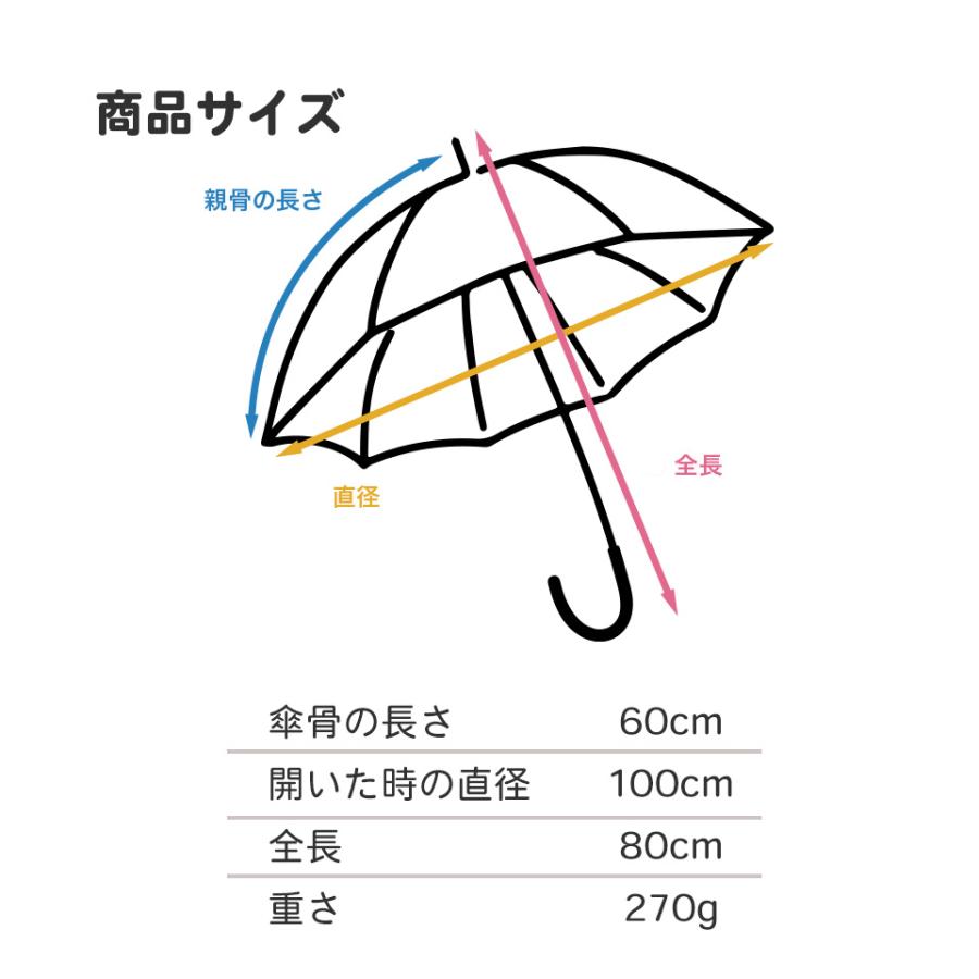 ビニール 傘 60cm 長傘 透明 ディズニー UBV1N スケーター かさ キッズ 子供 大人 梅雨 雨の日 お出かけ ビニル傘 透明傘 キャラクター :select0940:スケーター ...