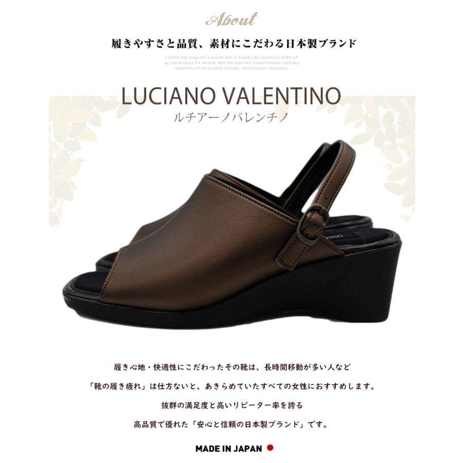 LUCIANO VALENTINO ルチアーノバレンチノ サンダル レディース 日本製 接触冷感 オフィスサンダル カバードサンダル オフィス ...