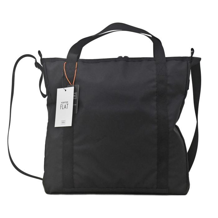 PORTER ポーター フラット 2WAYショルダーバッグ 861-16805 ブラック 吉田カバン FLAT ショルダーバッグ 手提げ トートバッグ : skipspace - 通販 ...