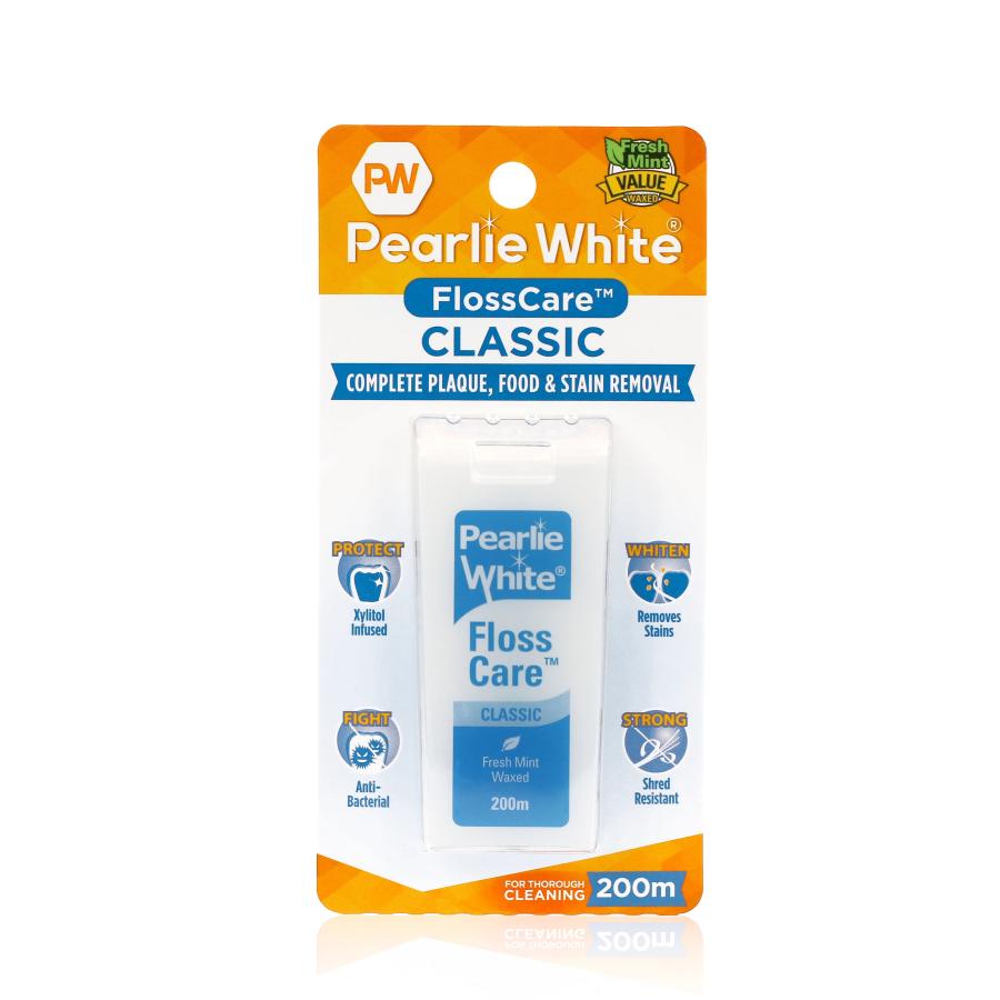 Pearlie White フロスケア クラシック フロス 200m デンタル フッ素 : SKRストア - 通販 - Yahoo!ショッピング