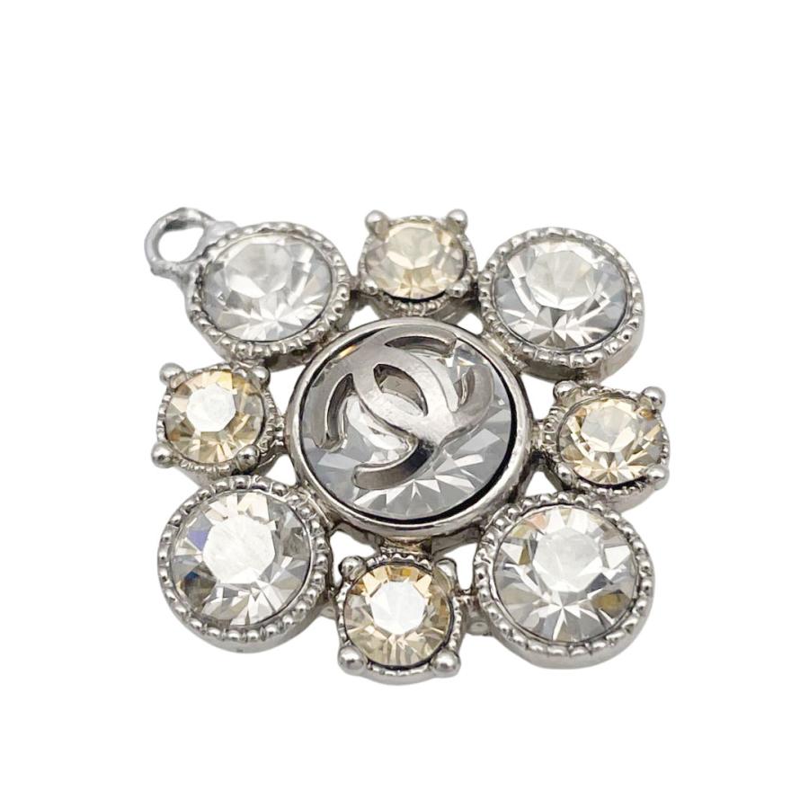 CHANEL シャネル フープピアス ミニココマーク ラインストーン CHANEL シャネル フープピアス ミニココマーク ラインストーン