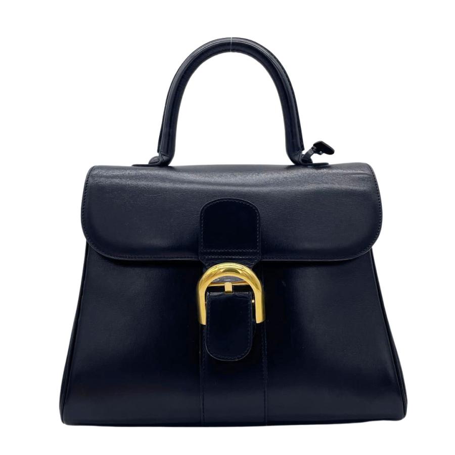 DELVAUX（デルヴォー） ハンドバッグ ブリヨンMM ボックスカーフ ブラック ゴールド金具 : SiSSY.Japon ヤフーショッピング店 - 通販 - Yahoo!ショッピング