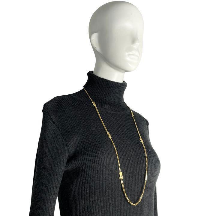 CELINE 美品 セリーヌ ロングネックレス 馬車モチーフ ゴールド CELINE 美品 セリーヌ ロングネックレス 馬車モチーフ ゴールド