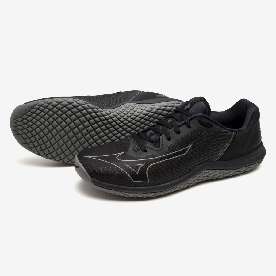 MIZUNO トレーニングシューズ ミズノ TF-11 ユニセックス ブラック×グレー 31GC2210 02 お取り寄せ : エスケイスポーツ - 通販 - Yahoo!ショッピング