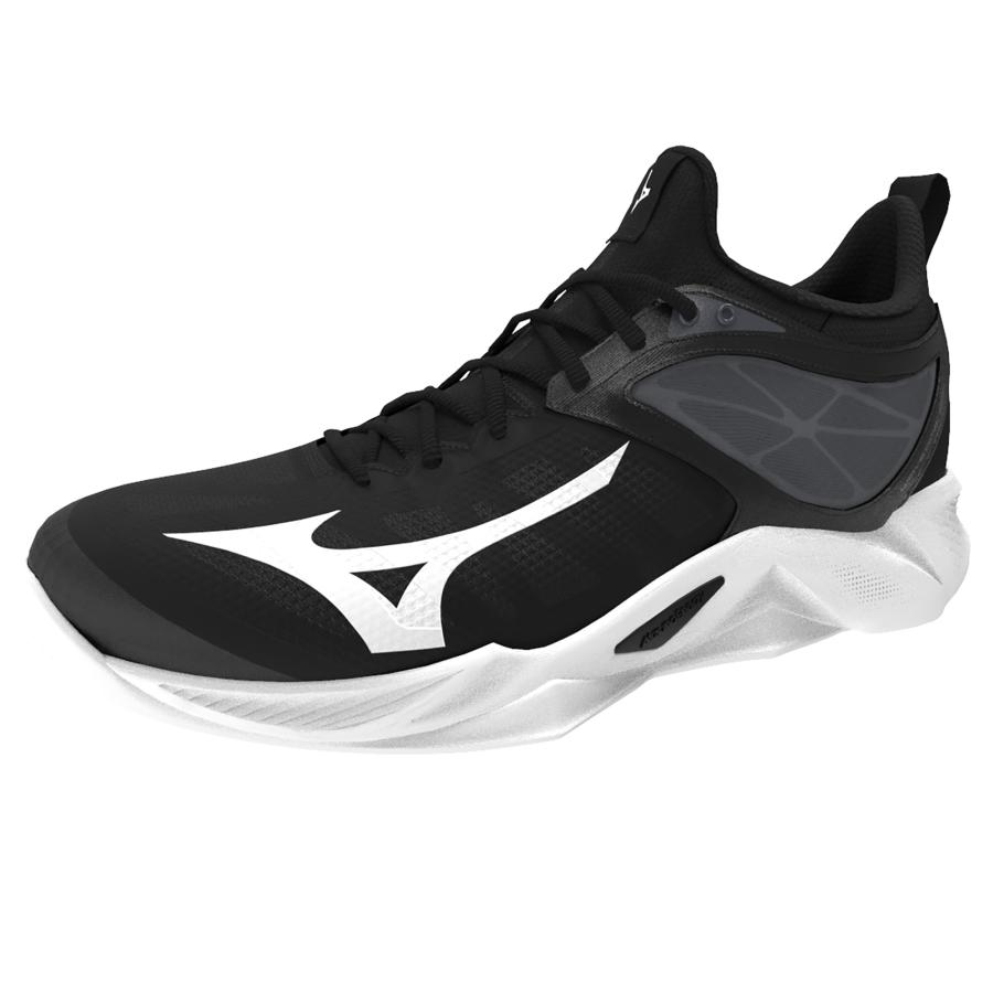 MIZUNO バレーボールシューズ ミズノ ウエーブディメンション ユニセックス ブラック×ホワイト×グレー V1GA2240 01 返品交換不可 : エスケイスポーツ - 通販 ...