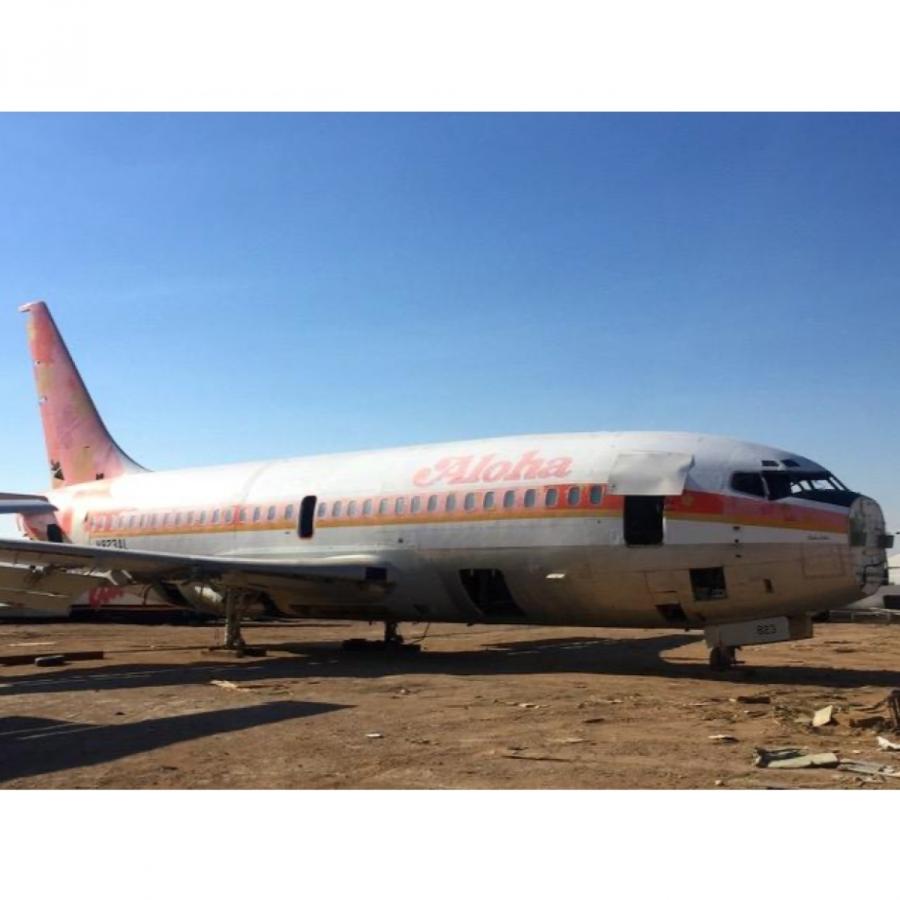 PLANETAGS B737 N823AL Aloha プレインタグス アロハ航空 機体キーホルダー ボーイング 飛行機 ギフト プレゼント ...