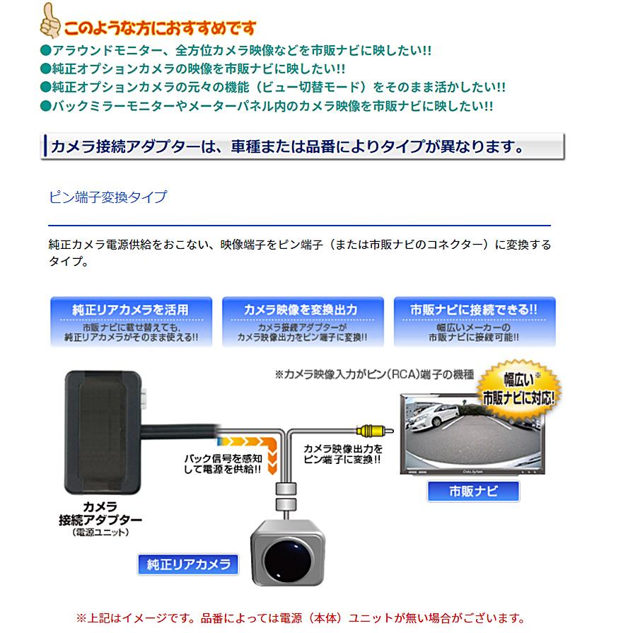 Data System RCA023N データシステム DataSystem アラウンドビュー・全方位カメラ接続アダプター 純正コネクタ→RCA出力変換 : スカイドラゴンオートパーツストア ...