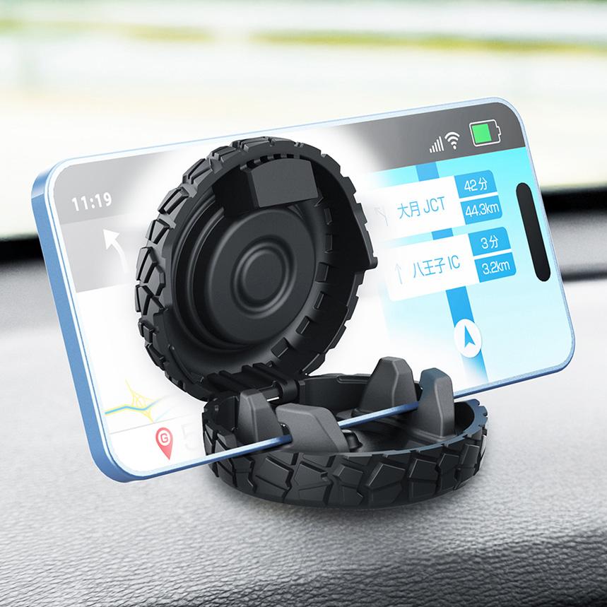 EC-253 星光産業 EXEA エクセア タイヤスマホスタンド スマートフォンスタンド 厚さ12mm以下/重さ300gまで 回転機構付き フタ付き : exea-ec253 : スカイ ...