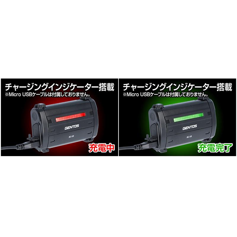 GENTOS BC-05 ジェントス 専用充電器 ヘッドライト専用充電池 GT-05SB用 : スカイドラゴンオートパーツストア - 通販 ...