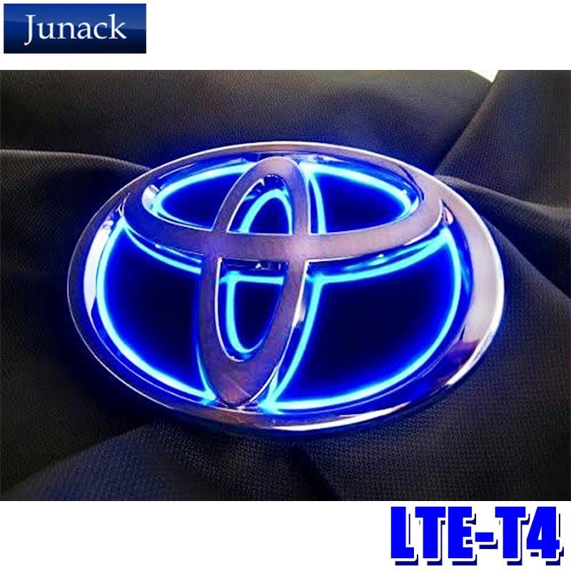 Junack LTE-T4 ジュナック LED Trans Emblem LEDトランスエンブレム スリムライン トヨタ車リア用 30系ハリアー/10系ウィッシュ用 LEDイルミネーション ...
