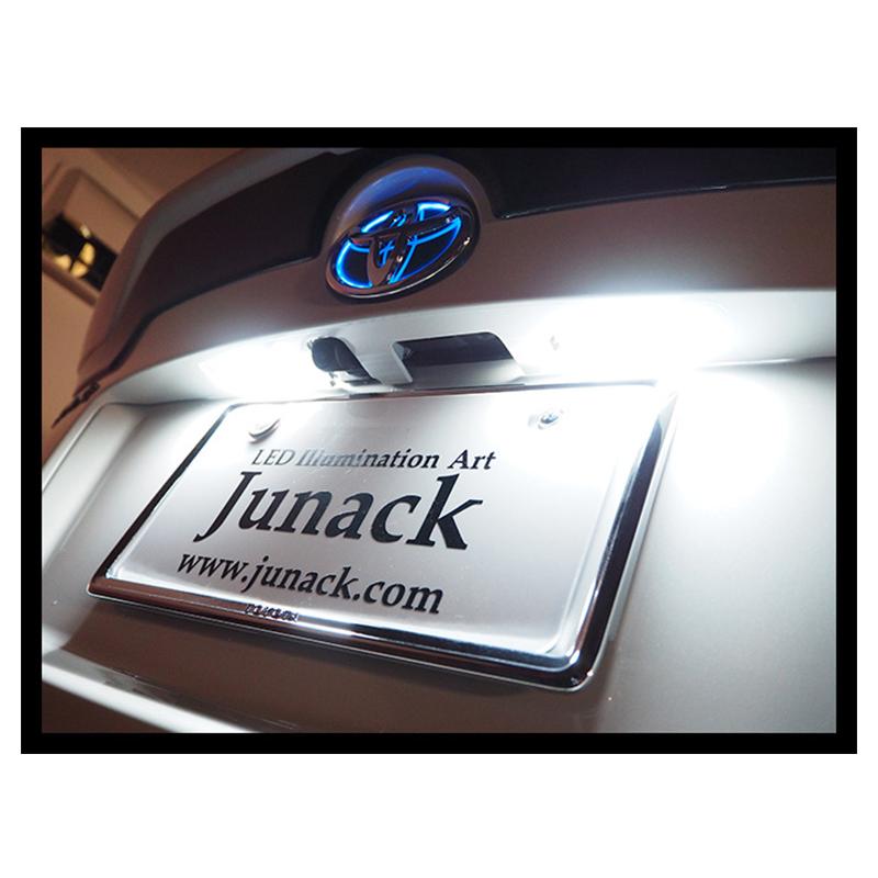 Junack LTE-T4 ジュナック LED Trans Emblem LEDトランスエンブレム スリムライン トヨタ車リア用 30系ハリアー/10系ウィッシュ用 LEDイルミネーション ...