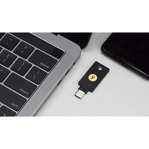 Yubico セキュリティキー YubiKey 5C NFC USB-C/FIDO2/WebAuthn/U2F/2段階認証/高耐久性/耐衝撃性 ...