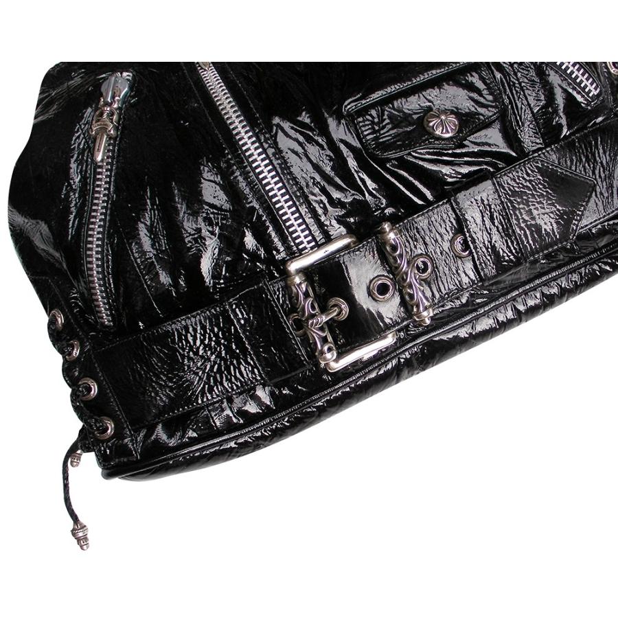 CHROME HEARTS JJ DEAN PATENT LEATHER BAG BLACK クロムハーツ JJ DEAN バッグ パテント ...