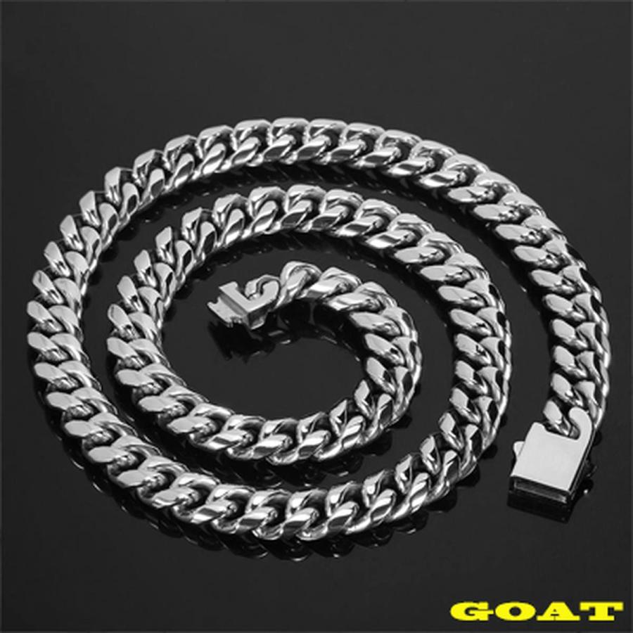 マイアミ キューバンチェーン ネックレス ステンレス 50cm 6mm 喜平 シンプル オシャレ : SL Standard - 通販 - Yahoo!ショッピング