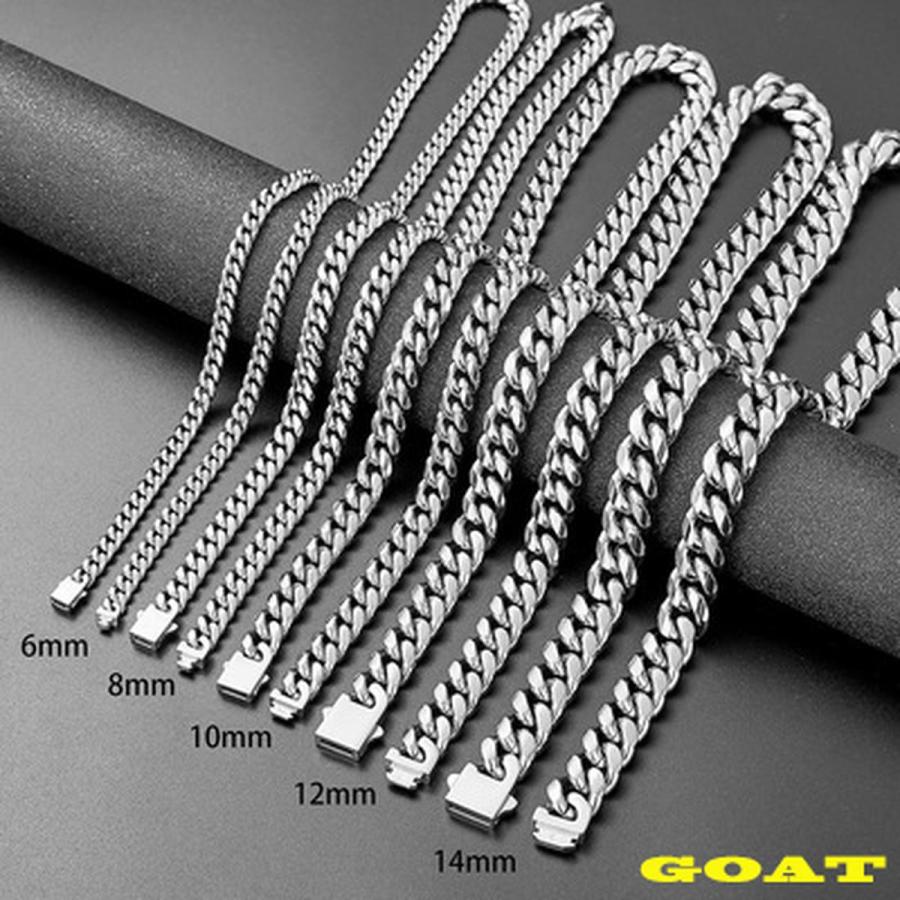 マイアミ キューバンチェーン ネックレス ステンレス 50cm 6mm 喜平 シンプル オシャレ : SL Standard - 通販 - Yahoo!ショッピング