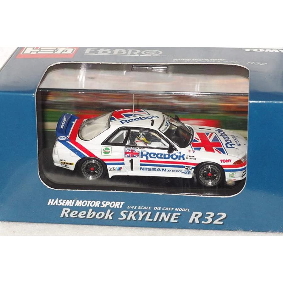 1/43 トミカ エブロ HASEMI MOTOR SPORT Reebok SKYLINE R32 #1 リーボック 日産 ニッサン ...