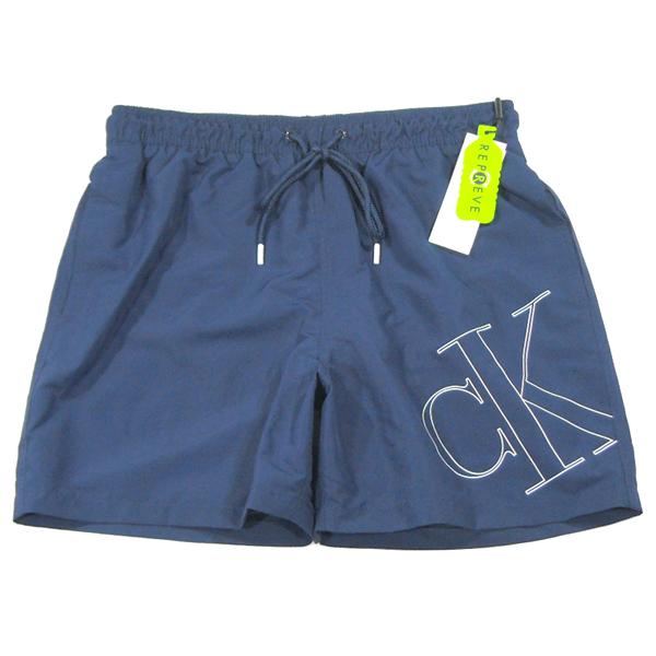Calvin Klein Klein【REPREVE★存在感あるCKロゴ】ボードショーツ【ネイビー 紺】新品 カルバンクライン メンズ 水着 海パン DKNY JEANS : Import ...