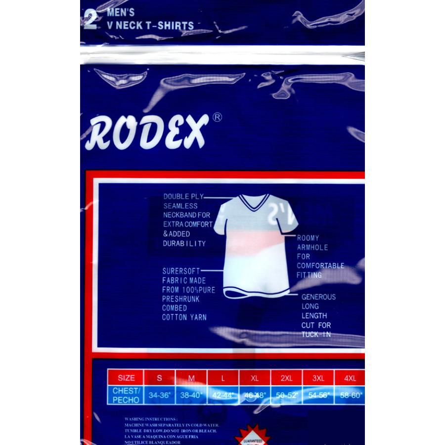RODEX【薄手★2枚セット★全1色★オーナー愛用★NEW YORKフッドの定番】無地 Vネック Tシャツ【ホワイト 白】新品 メンズ ノーブランド PRO CLUB プロクラブ ...