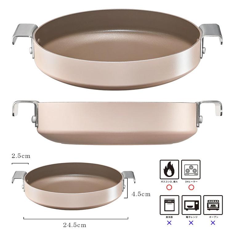 Dr.HOWS PLATING 両手パン ラウンド 24cm 丸型パン 直火・IH対応 ドクターハウス プレーティング : SmartKitchen - 通販 - Yahoo!ショッピング