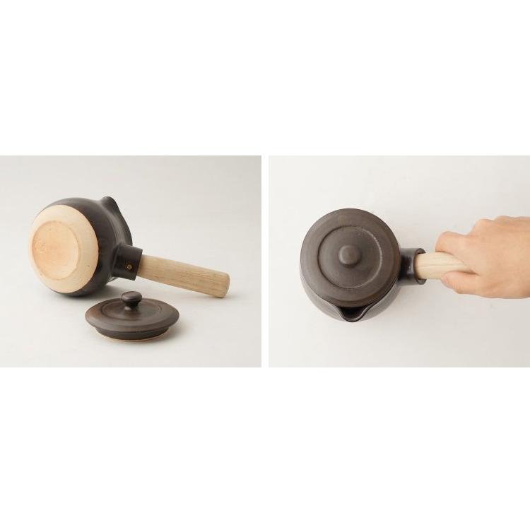 いわみど ミルクパン（蓋付き） 500ml 持ち手が熱くならない片手鍋 直火用 石見焼 雪舟窯 : SmartKitchen - 通販 ...