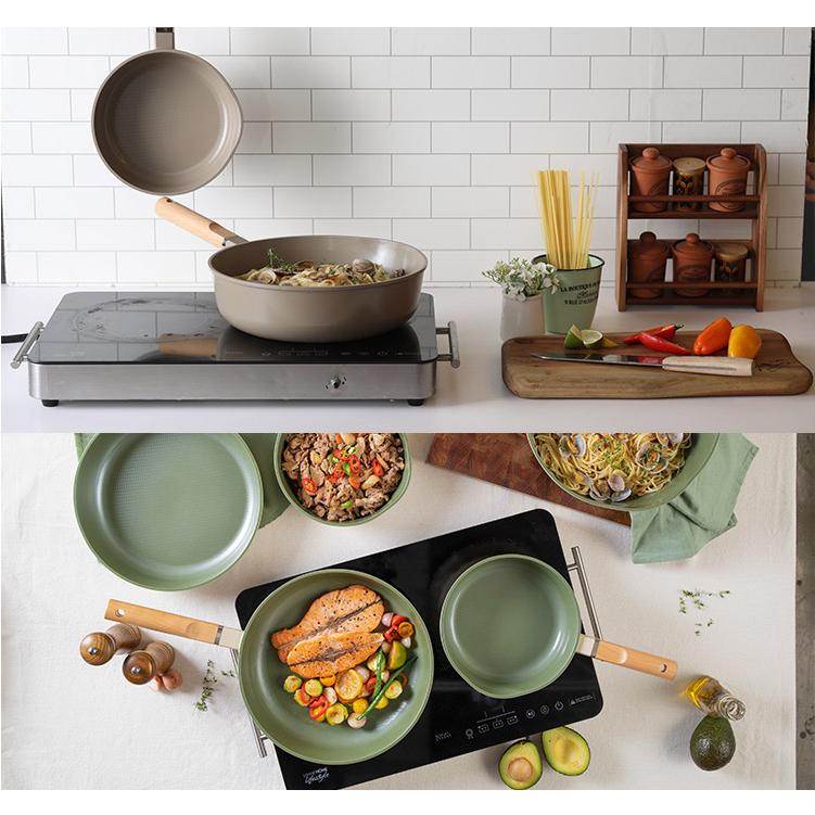 特典付 ROICHEN セラミックコーティングフライパン 20cm 深型 注ぎ口付き IH対応 ノンフッ素 : SmartKitchen - 通販 - Yahoo!ショッピング