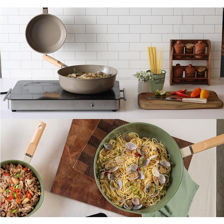 特典付 ROICHEN セラミックコーティングフライパン 28cm 深型 注ぎ口付き IH対応 ノンフッ素 クラウドファンディング : SmartKitchen - 通販 - Yahoo!ショッピング