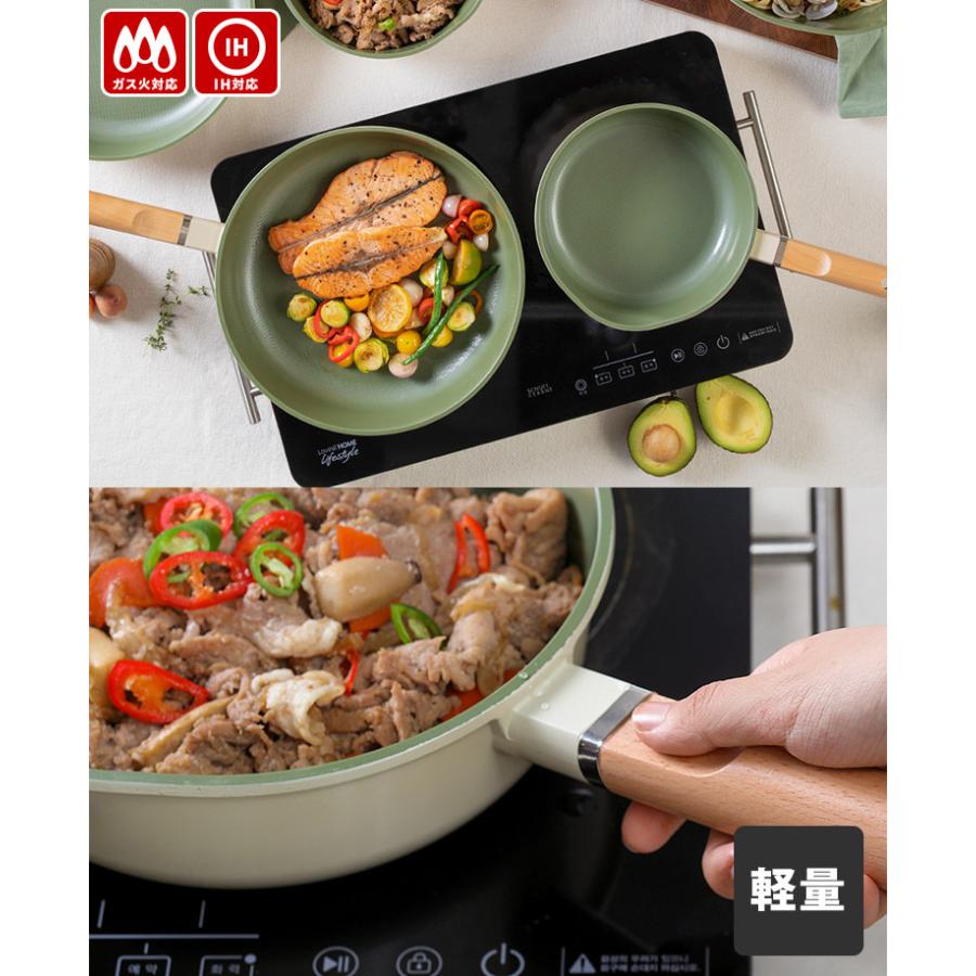 特典付 ROICHEN セラミックコーティングフライパン 28cm 深型 注ぎ口付き IH対応 ノンフッ素 クラウドファンディング : SmartKitchen - 通販 - Yahoo!ショッピング