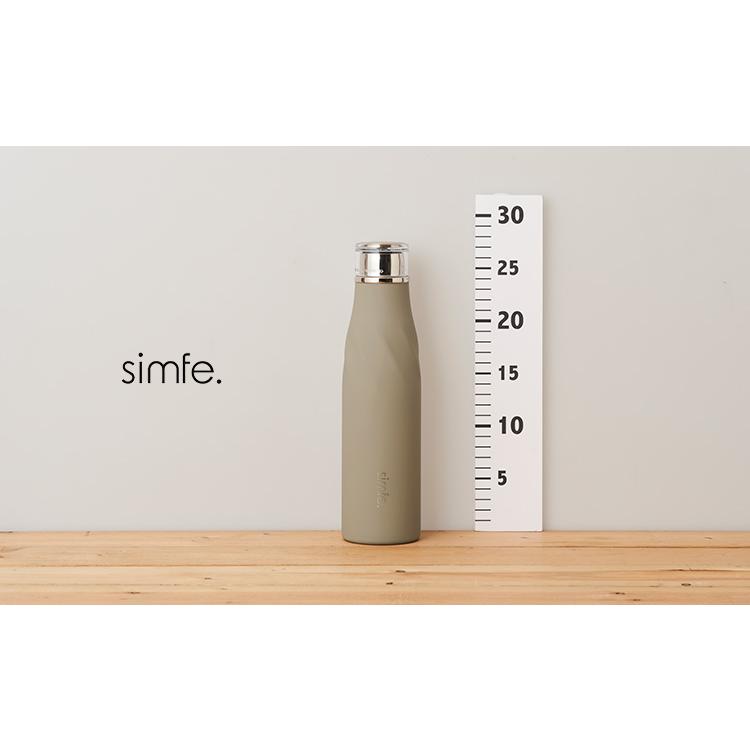 simfe. ボトル 680ml （保温 保冷 真空二重構造 マット マイボトル 水筒 くすみカラー） 海外× : SmartKitchen ...
