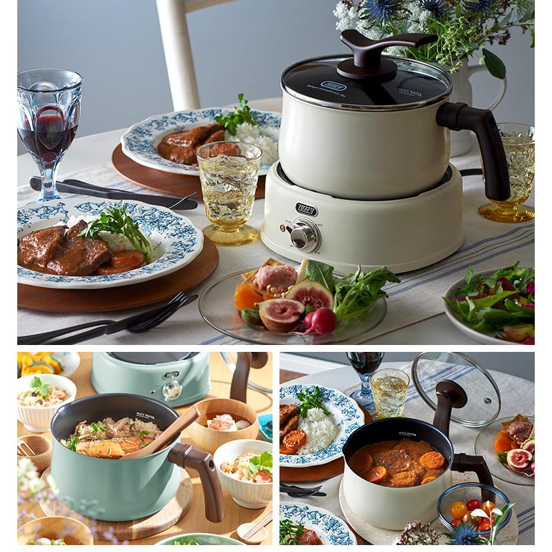 Toffy 2WAY電気マルチポット K-HP4 （2.5L 直火OK 電気鍋 電気調理器 卓上調理器 マルチ電気鍋 ガラス蓋） 特典付 : SmartKitchen - 通販 - Yahoo ...