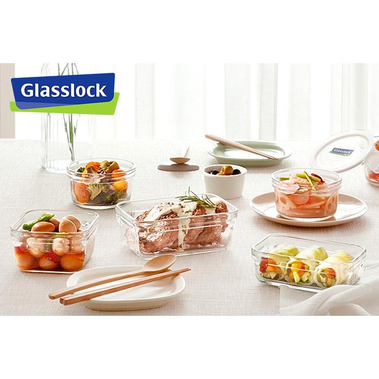 Glasslock レクタングル 480ml×3個セット リングテーパー イージーオープン （グラスロック 耐熱ガラス 保存容器） : SmartKitchen - 通販 - Yahoo!ショッピング