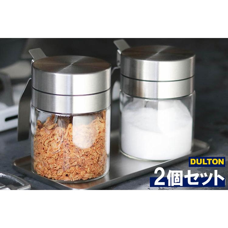 DULTON 2個セット スパイス ジャー ウィズ スプーン （ダルトン 耐熱ガラス 保存容器 スプーン付 塩 砂糖 300ml） : SmartKitchen - 通販 - Yahoo!ショッピング