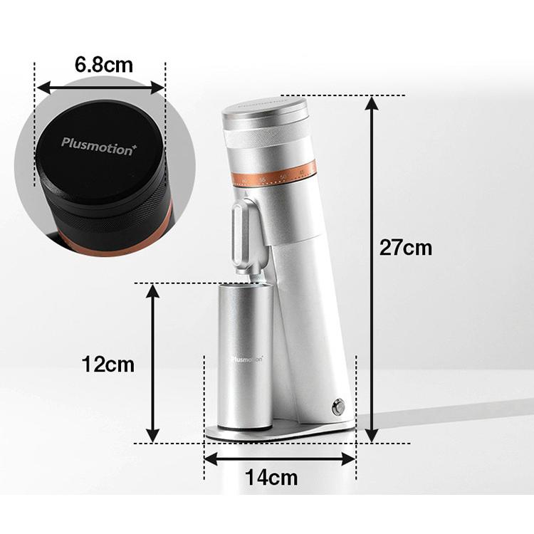 珈琲豆おまけ付 正規販売店LOGIC コーヒーグラインダー Plusmotion CM10 （電動ミル コニカル式 90段階 粒が均一 1.8kg コンパクト 静かに挽く）特典付 ...