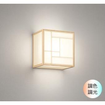ODELIC ブラケットライト ウォールライト おしゃれ LED 和 和風 電球色〜昼光色 60W相当 スマホ調光・調色 Bluetooth 白木 ポリエステル強化和紙 OB255233BCR ...
