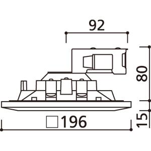 ODELIC ダウンライト 角型 150mm LED内蔵 100W相当 電球色 暖かみのあるオレンジ色の光 調光 R15クラス2 和風 : Smart Light - 通販 - Yahoo ...