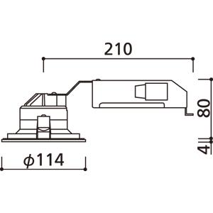 ODELIC ダウンライト 100φ埋込穴 LED内蔵 100W相当 電球色〜昼光色 調光 調色 Bluetooth対応 R15クラス2 ベースダウン OD361573BCR : Smart ...