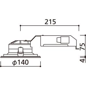 ODELIC ダウンライト 125φ埋込穴 LED内蔵 60W相当 電球色〜昼光色 色の変化を楽しむ 調光 調色 Bluetooth対応 R15クラス2 ベースダウン : Smart ...