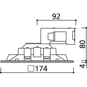 ODELIC ダウンライト 角型 150mm LED内蔵 60W相当 昼白色 爽やかな白色の光 調光不可 R15クラス2 ベースダウン : Smart Light - 通販 - Yahoo ...