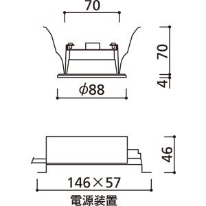 ODELIC ダウンライト 75φ埋込穴 LED内蔵 60W相当 温白色 明るい雰囲気の黄色い光 調光 ベースダウン OD361292R : Smart Light - 通販 - Yahoo ...